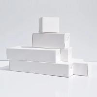 China Hot Stamp Small White Shipping Boxes Craft Paper Jewelry Boxes ODM OEM for sale