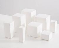 China Hot Stamp Small White Shipping Boxes Craft Paper Jewelry Boxes ODM OEM for sale