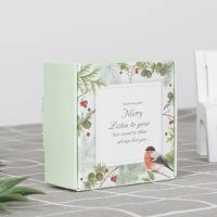 China Blue Green Pink Ivory Paper Scrunchie Packaging Box Glossy Lamination for sale