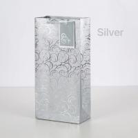China Hot Stamping 190gsm Kraft Double Wine Bottle Bags PP Rope Handle 2 Bottle Wine Carrier for sale