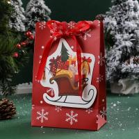 China 230 Gram/M2 Cookies Candies Christmas Paper Party Bags Eco Friendly for sale