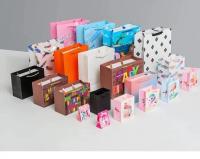 China OEM Luxury Black Paper Jewelry Gift Bags 12x16x7cm To 29x22x9cm for sale