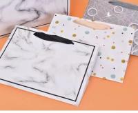 China 20*28cm 26*35cm 32*43cm Cosmetic Paper Bags With Ribbon Handles for sale