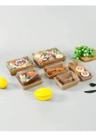 China 28oz To 74oz Food Container Paper Box Pastry Sushi To Go Box for sale
