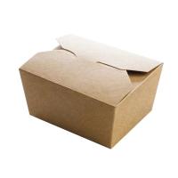 China CMYK Pantone Kraft Pasta Salad Box OEM ODM Disposable Paper Lunch Box for sale