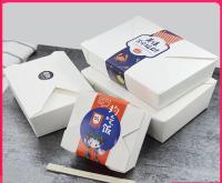 China CMYK Pantone Kraft Pasta Salad Box OEM ODM Disposable Paper Lunch Box for sale