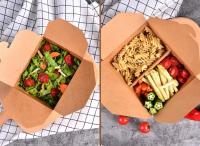 China 750ml To 2000ml Biodegradable Sandwich Boxes Eco Friendly Disposable Food Containers for sale