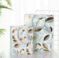 China Customized Recyclable Kraft Floral Shopping Bag Commercial Paper Bag for sale