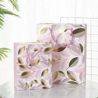 China Customized Recyclable Kraft Floral Shopping Bag Commercial Paper Bag for sale