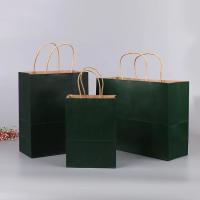 China Custom Logo Printed Paper Shopping Bags Paper Grocery Bags With Handles for sale