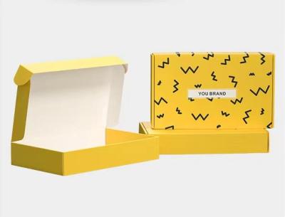 China Biodegradable Glossy Lamination Corrugated Paper Box Small Corrugated Shipping Boxes for sale