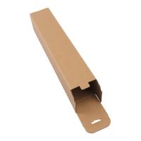 China Cuboid Kraft Paper Corrugated Boxes Furniture Shipping Box 9cmx9cmx27cm for sale