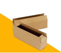 China Cuboid Kraft Paper Corrugated Boxes Furniture Shipping Box 9cmx9cmx27cm for sale
