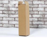 China Cuboid Kraft Paper Corrugated Boxes Furniture Shipping Box 9cmx9cmx27cm for sale
