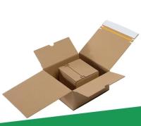 China 5x5x5 6x6x6 Corrugated Paper Box Ecommerce Mailing Boxes With Tear Strip for sale