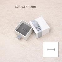 China ODM Necklace White Grey Kraft Paper Jewelry small gift boxes With Drawer for sale