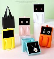 China Gold Silver Foil Logo Paper Jewellery Packaging Sliding Drawer Box 9x9x3.4cm 8x8x3.2cm for sale