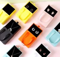 China Gold Silver Foil Logo Paper Jewellery Packaging Sliding Drawer Box 9x9x3.4cm 8x8x3.2cm for sale