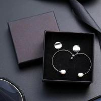 China Black Paper Jewellery Packaging Jewelry Box For Earrings And Necklaces for sale