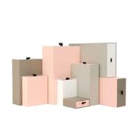 China Velvet Inside 85x85x35mm Custom Paper Jewelry Boxes gift box packaging Matt Lamination for sale