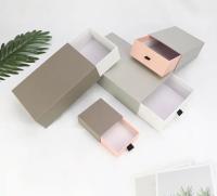 China Velvet Inside 85x85x35mm Custom Paper Jewelry Boxes gift box packaging Matt Lamination for sale