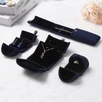 China Pendant Necklace Paper Jewellery Packaging 10x10x3.5cm Velvet Engagement Ring Box for sale
