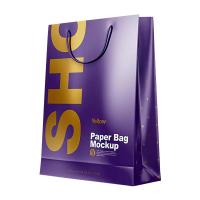 China ODM Grapefruit Color Paper Garment Bags Custom Printed Paper Take Out Bags for sale