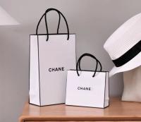 China Shoes Custom Paper Shopping Bags Bronzing Silver 250gsm Ivory Favour Bags for sale