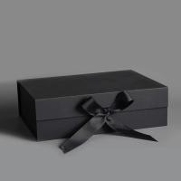 China Custom Print Clamshell Magnetic Kraft Gift Box Book Shaped Chocolate Box 23*17*7cm for sale
