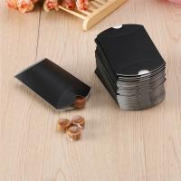 China Custom Make Brown Kraft Pillow Boxes Colorful Ivory Paper Candy Box small gift bag for sale