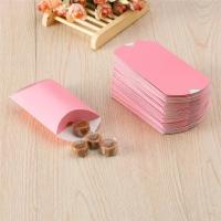 China Custom Make Brown Kraft Pillow Boxes Colorful Ivory Paper Candy Box small gift bag for sale