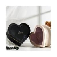 China ODM Cardboard Gift Packaging Box 3MM Thick Love Heart Cardboard Boxes With Window for sale