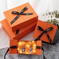 China ISO9001 Folding Double Door Gift Box 1200-1400gsm Wedding Cardboard Box for sale