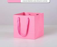 China 15x15x15 Plain Paper Shopping Bags for sale