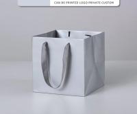 China 15x15x15 Plain Paper Shopping Bags for sale