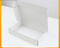 China 15x15x5cm Biodegradable Corrugated Paper Box Plain White Folding Paper Box for sale