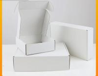 China 15x15x5cm Biodegradable Corrugated Paper Box Plain White Folding Paper Box for sale