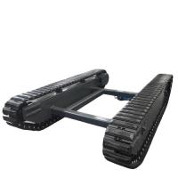 China TR600 Custom 120KG Payload All Terrain Remote Control Rubber Track Crawler Chassis for UGV Robot for sale