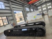 China Building Material Shops Steel Rubber Track Chassis 65 T Steel Undercarriage for Excavator for sale