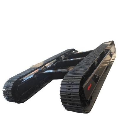 China 35T Rubber Track Chassis with Final Drive Travel Motor and Steel Track Undercarriage for sale