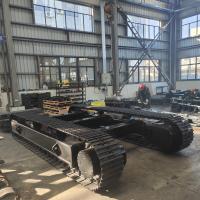 China 35T Rubber Track Chassis with Final Drive Travel Motor and Steel Track Undercarriage for sale