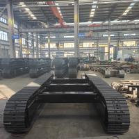 China 35T Rubber Track Chassis with Final Drive Travel Motor and Steel Track Undercarriage for sale