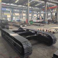 China 35T Rubber Track Chassis with Final Drive Travel Motor and Steel Track Undercarriage for sale