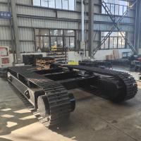 China 35T Rubber Track Chassis with Final Drive Travel Motor and Steel Track Undercarriage for sale