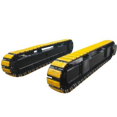 China Construction 35T Rubber Steel Tracked Chassis System with Hydraulic Travel Motor for sale