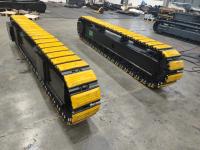 China Construction 35T Rubber Steel Tracked Chassis System with Hydraulic Travel Motor for sale