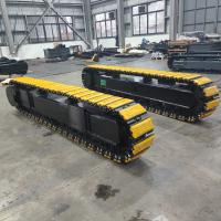 China Construction 35T Rubber Steel Tracked Chassis System with Hydraulic Travel Motor for sale