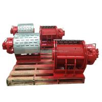 China Hydraulic Winch for Mining Drilling Rig Wire Rope in Speed and Powerful for sale