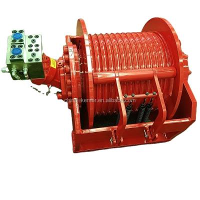 China Chinese 8 Tons Rated Capacity Steel Wire Rope Hydraulic Winch for Truck Lifting Crane for sale