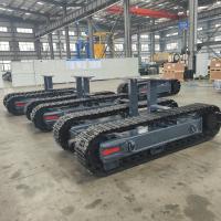 China 8 Ton All Terrain Rubber Steel Crawler Tank Tracked Undercarriage Unmanned Vehicle Robot for sale